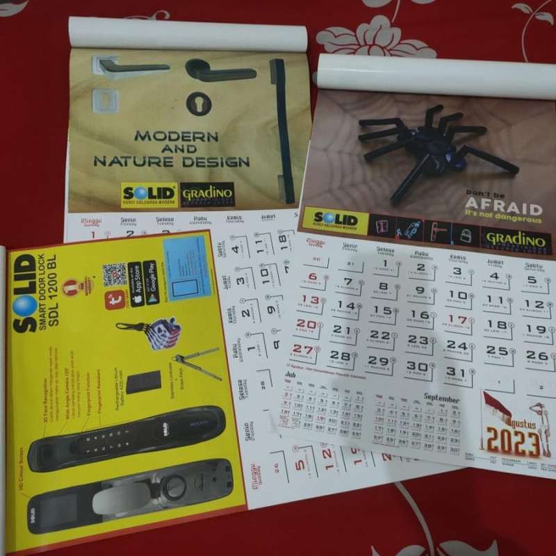 Jual Kalender Bulanan Dinding Tahun 2023/Kalender Kerja ...