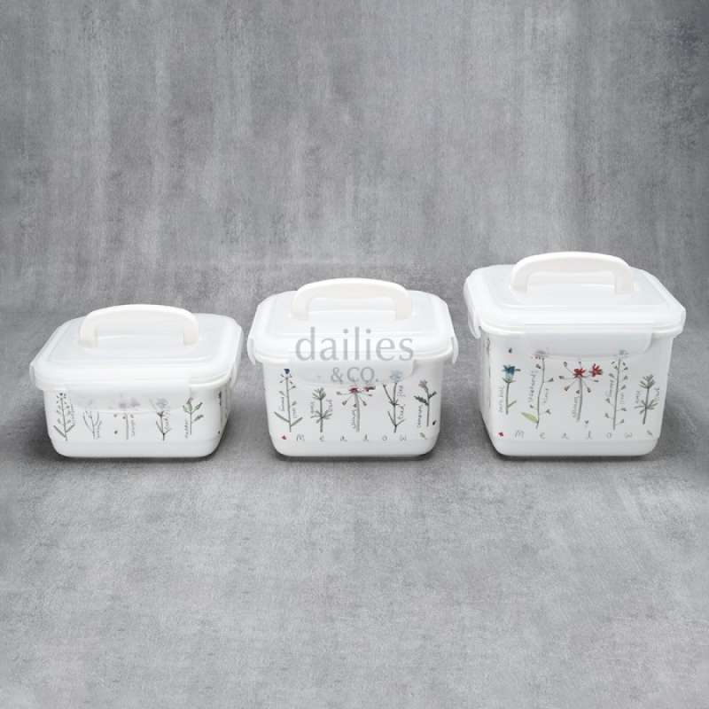 Promo SAINT JAMES ZEN & LOCK FRESH CONTAINER MEADOW FLOWERS/ KOTAK ...