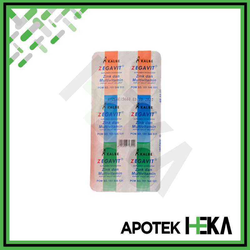 Jual Zegavit Suplemen Multivitamin dan Strip isi 6 Kaplet di Seller ...