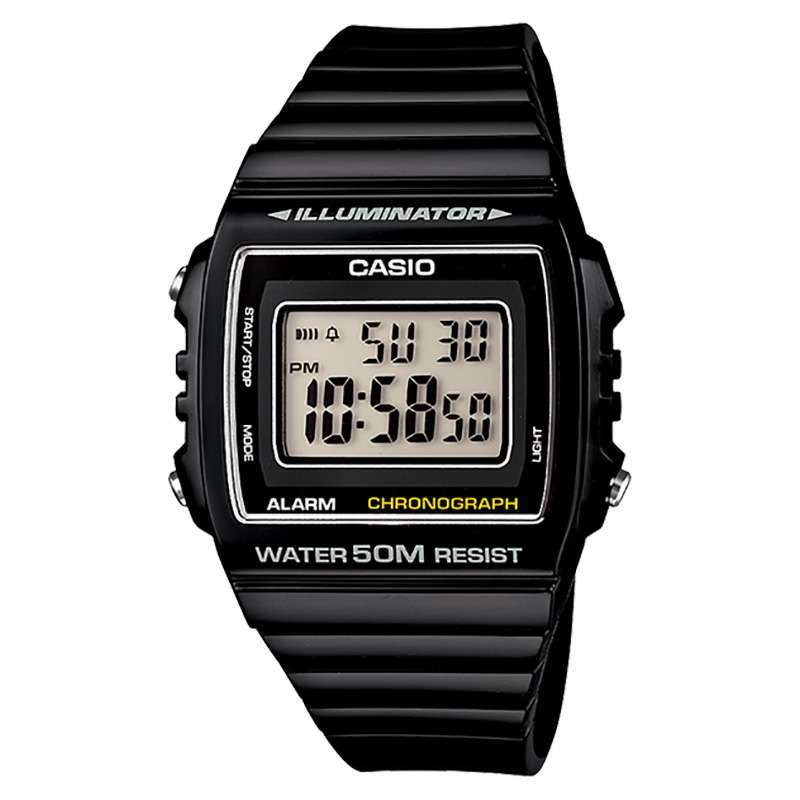 Promo Casio Standar W-215H-1AVDF Alarm Chrono WR 50M [MACHTWATCH ...