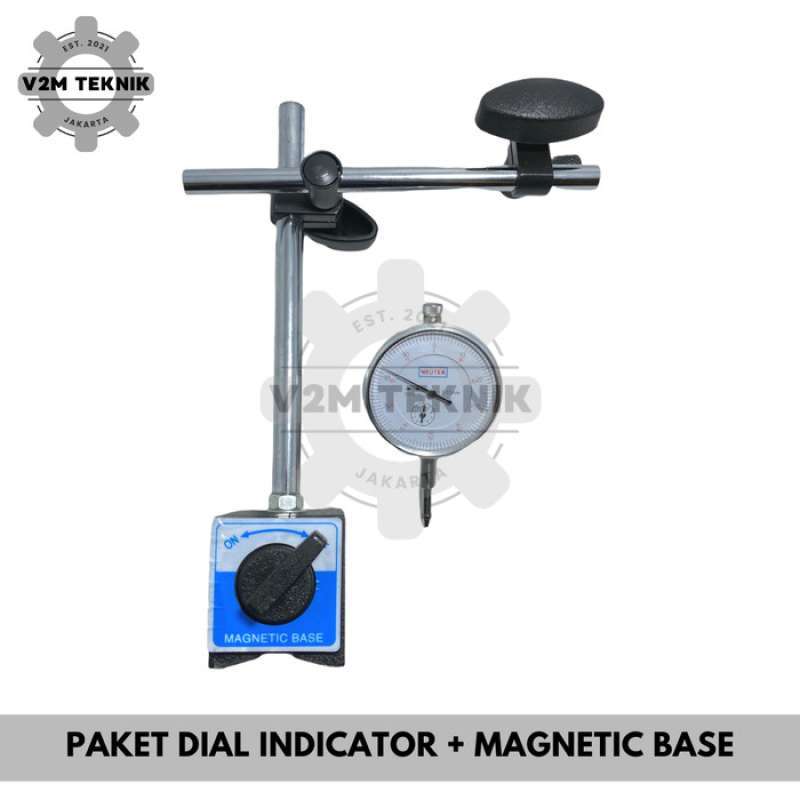Promo PAKET Dial Indicator + Magnetic Stand Base / Magnet Dial ...
