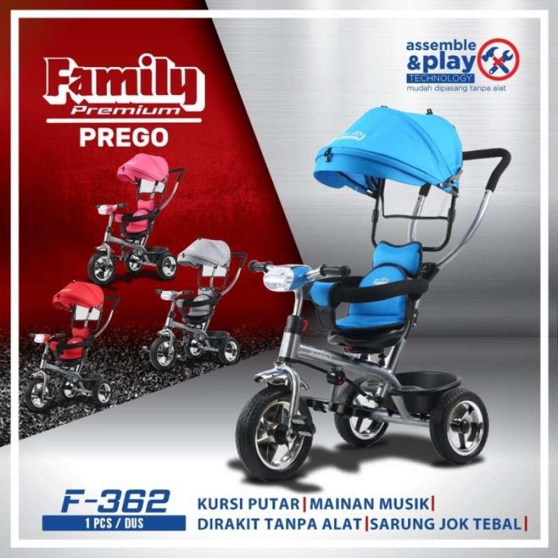 Jual Sepeda Roda Tiga Stroller Anak Family F362 Prego Kanopi Di Seller ...