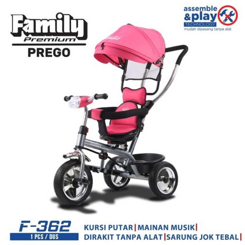 Jual Sepeda Roda Tiga Stroller Anak Family F362 Prego Kanopi Di Seller ...