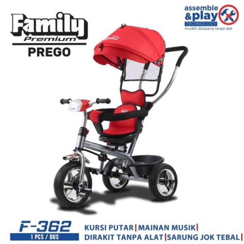 Jual Sepeda Roda Tiga Stroller Anak Family F362 Prego Kanopi Di Seller ...