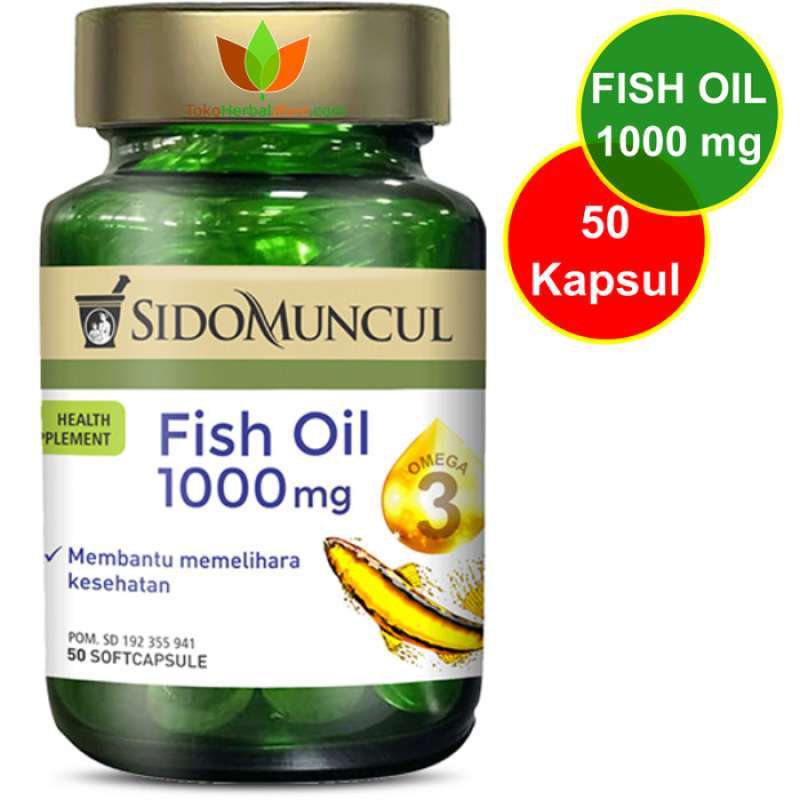 Promo FISH OIL 1000 MG SIDOMUNCUL 50 KAPSUL MINYAK IKAN ASLI OMEGA 3 ...