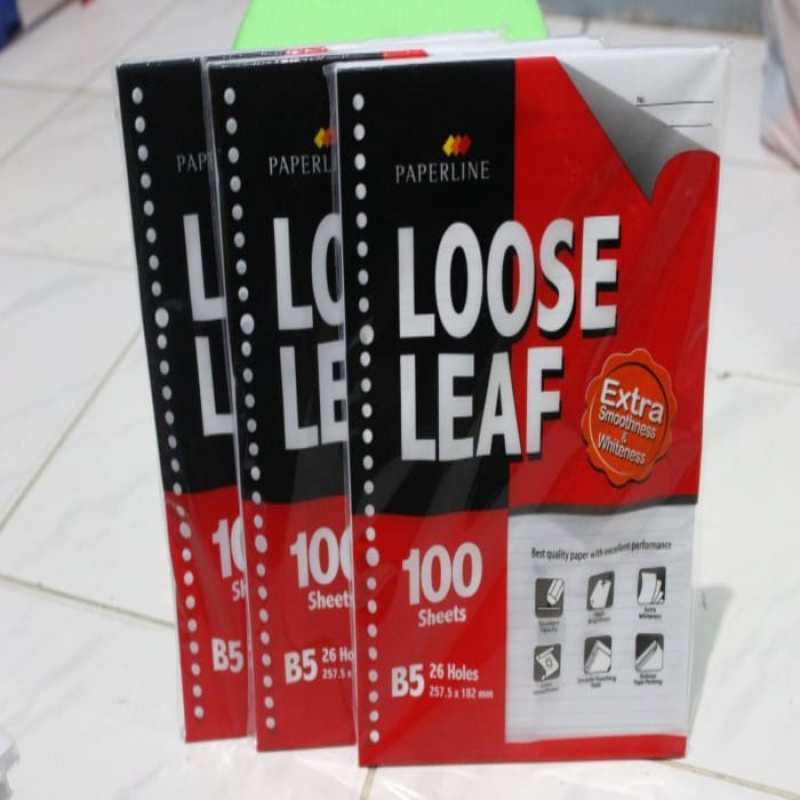 Promo Dijual BESAR isi kertas file binder loose leaf paperline 100 ...