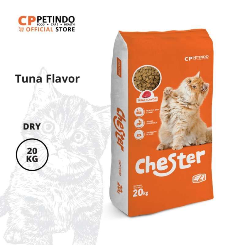 Promo Cppetindo Chester Tuna Cat Food - 20Kg Diskon 16% di Seller DENTA ...