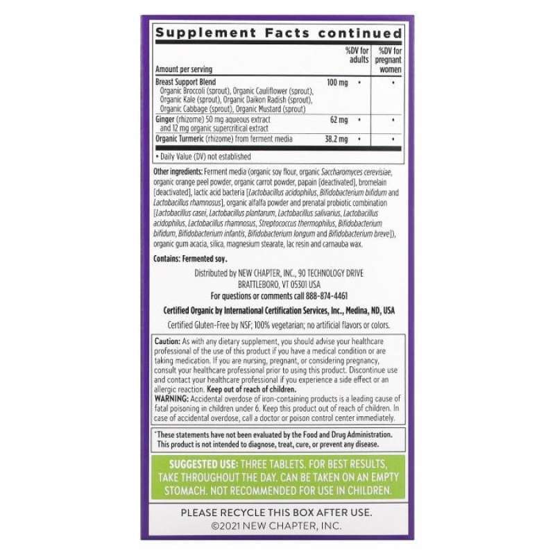 Jual New Chapter Advanced Perfect Prenatal Multivitamin Veg Tabs Di ...