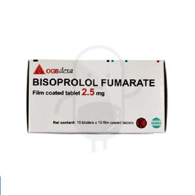 Jual BISOPROLOL FUMARATE OGB DEXA MEDICA 2.5 MG BOX 100 TABLET di ...