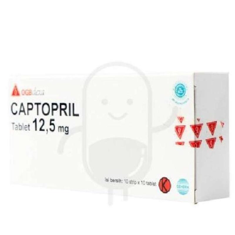 Jual CAPTOPRIL OGB DEXA MEDICA 12.5 MG BOX 100 TABLET di Seller APOTEK ...