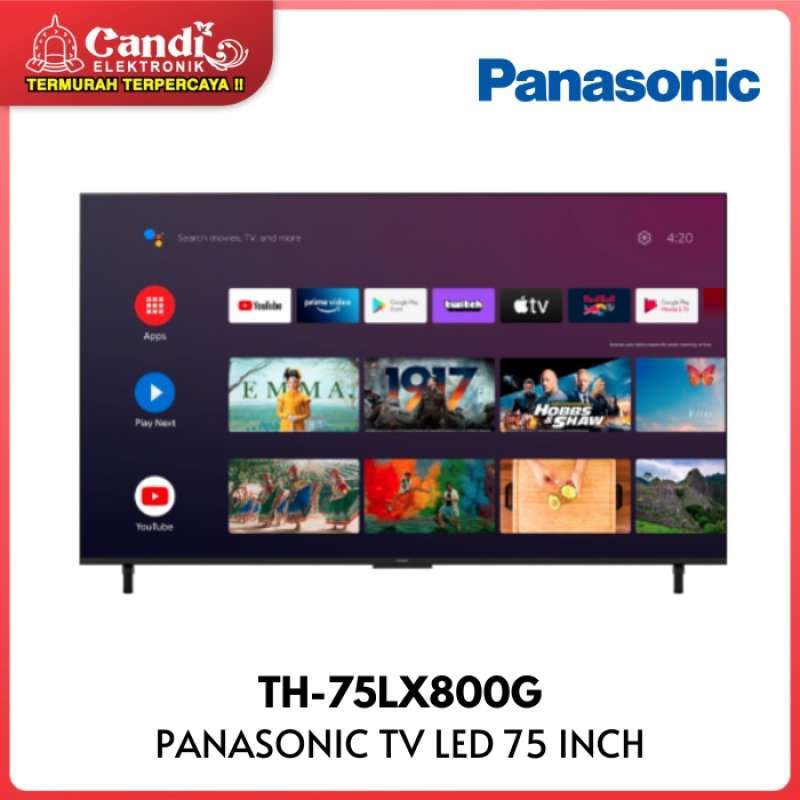 Promo PANASONIC 4K Android LED TV 75 Inch TH-75LX800G Diskon 19% di ...