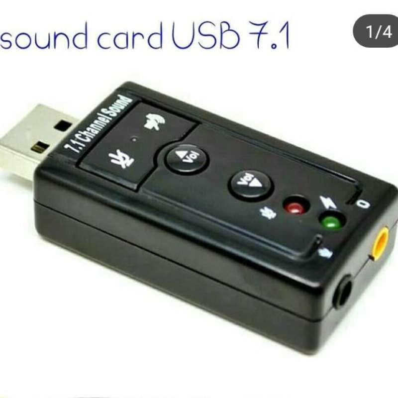 Jual USB Sound Card Adapter 7.1 Channel External Adapter Portable MIC di Seller silvia cell ...