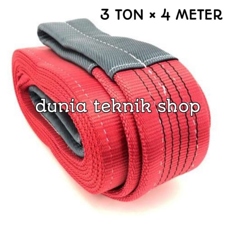 Promo Webbing Sling 3 Ton × 4 Meter SANDS GS GERMANY Webbing Sling Belt ...