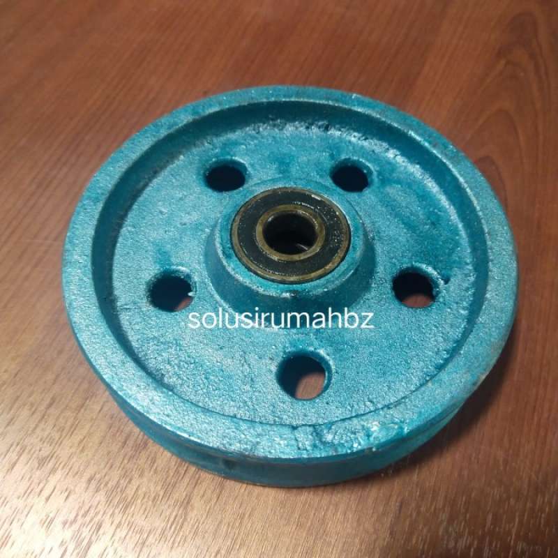 Jual RODA PAGAR + laher 13 x 3 cm an LUBANG REL V COR bearing SIKU BESI ...