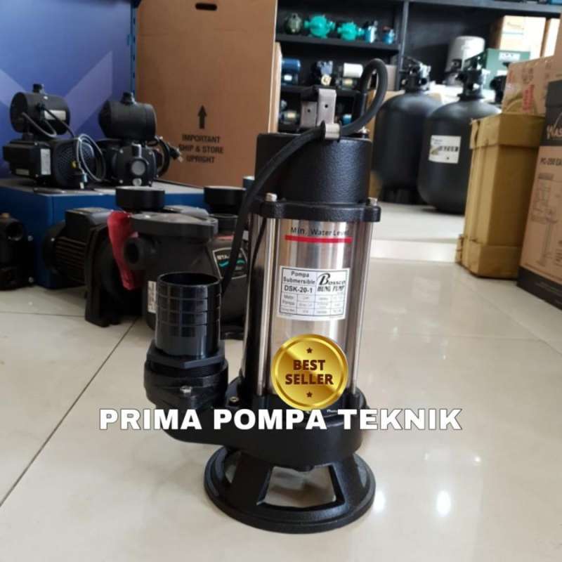 Jual POMPA BOSSCO DSK 20-3 3PHASE 380V OUT 3 INCH SEWAGE CUTTER PUMP di ...
