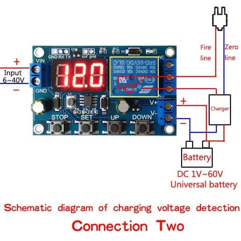 Jual XY-DJ Modul Charger Control Otomatis Semua Baterai 0-60V 18650 Aki ...