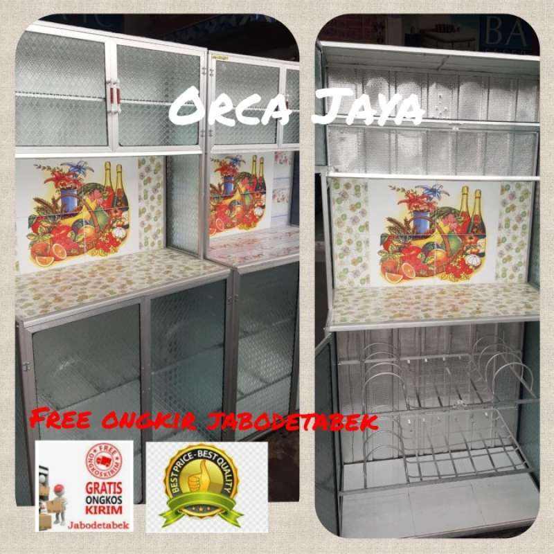 Promo Lemari Rak Piring 2 Pintu/ Rak Piring 2 Pintu Bawah Keramik ...