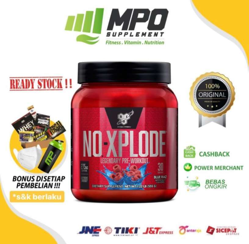 Jual Bsn No Xplode 30X / N.O Xplode (30 Servings) Preworkout Original Segel di Seller Emerald ...