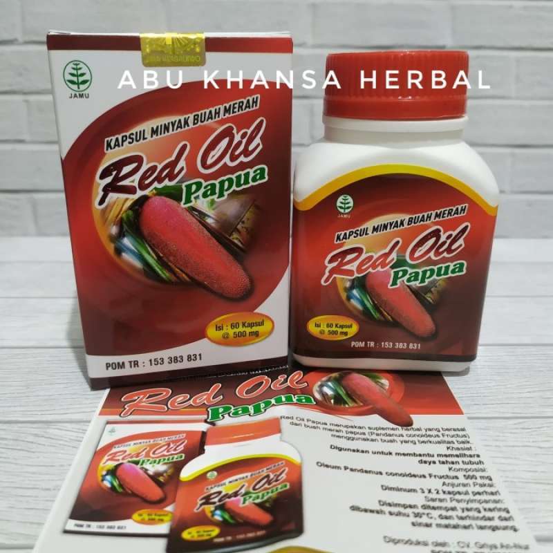 Jual Kapsul Minyak Buah Merah Red Oil Papua - Buah Merah Papua- Obat ...