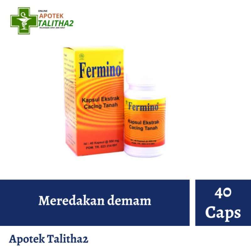 Jual Fermino isi 40 capsul ekstrak cacing tanah di Seller Medika 23 ...