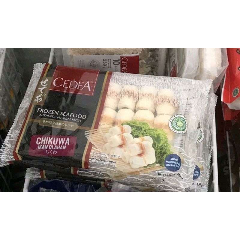 Jual Cedea Chikuwa Tray Ikan Olahan 250 Gram/ Cedea Chikuwa/ Chikuwa ...