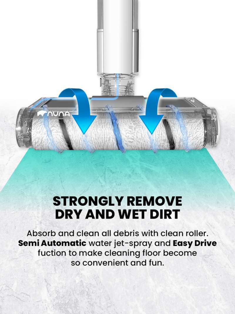 Jual Nuna I7 Cordless Wet Dry Sterilisation Vacuum Cleaner - Nuna I7 ...
