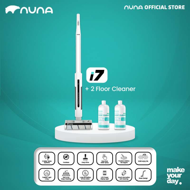 Jual Nuna I7 Cordless Wet Dry Sterilisation Vacuum Cleaner - Nuna I7 ...