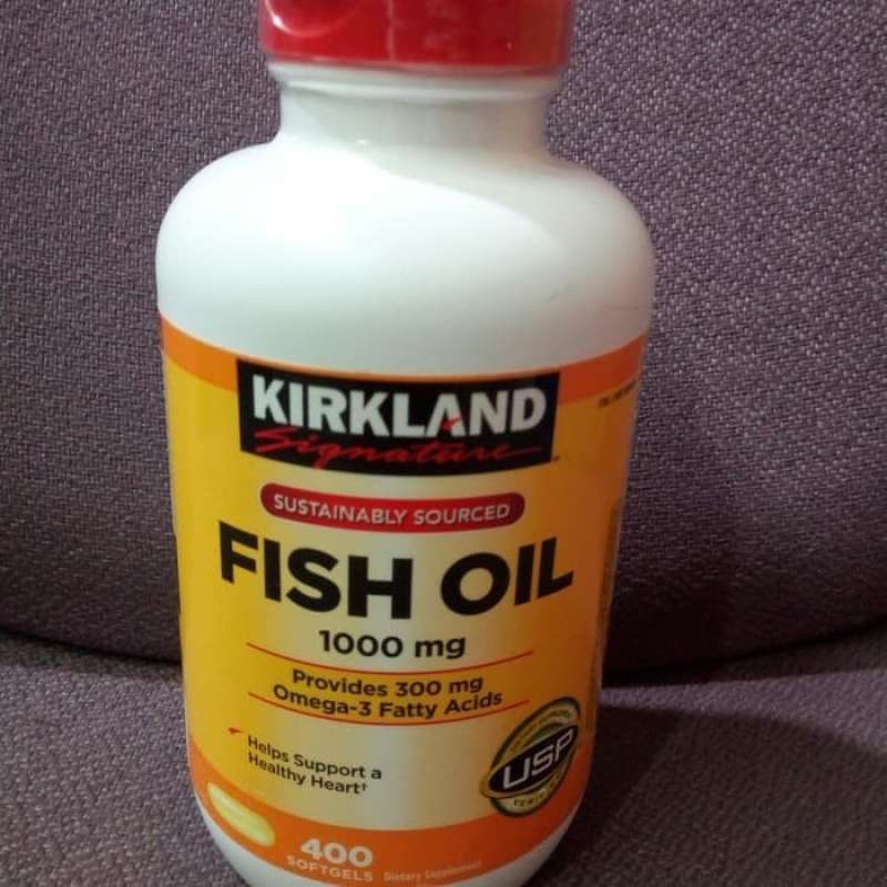 Jual Kirkland Fish Oil Omega 3 1000 Mg 400 Sg On Platinum Mp Fish Oil ...