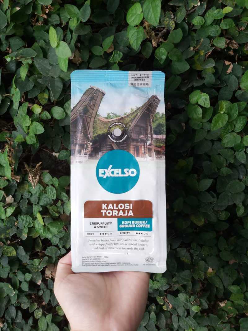 Jual kopi EXCELSO KALOSI TORAJA 200gr bubuk kopi excelso kalosi toraja ...