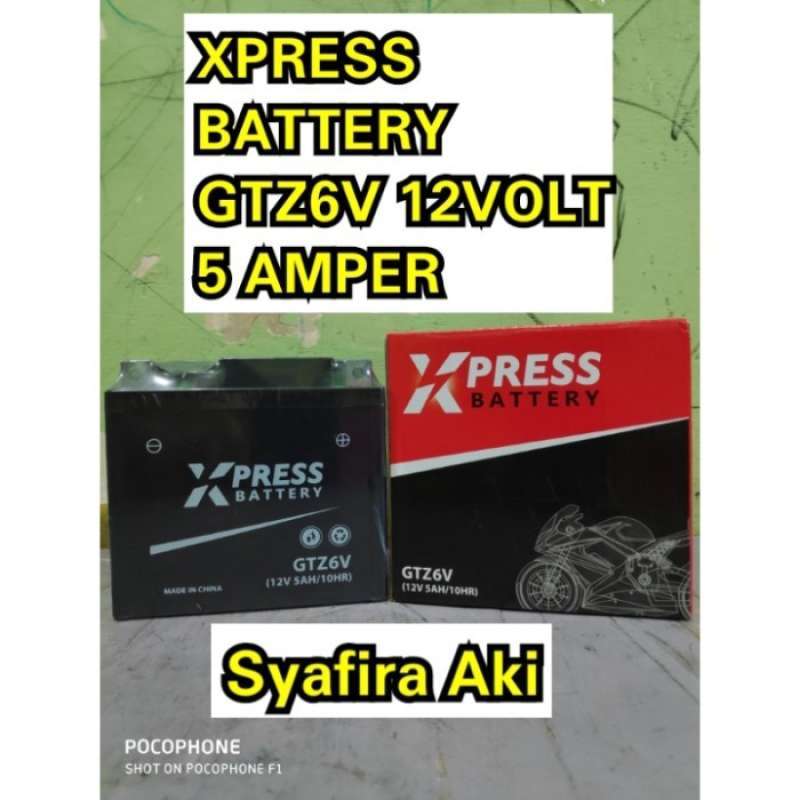 Jual Aki motor Honda Vario 150 125 GTZ6V Accu kering MF di Seller TDR Autorace - Duren Tiga ...