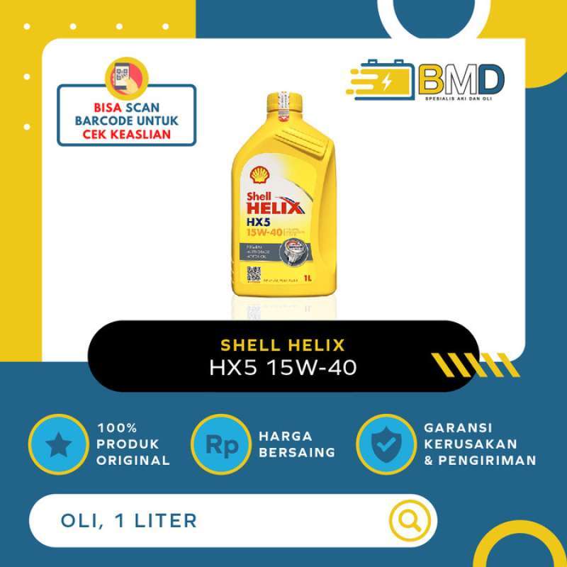 Jual Shell Helix HX5 15W-40 - 1 Liter di Seller Huma Auto Race - Duri ...