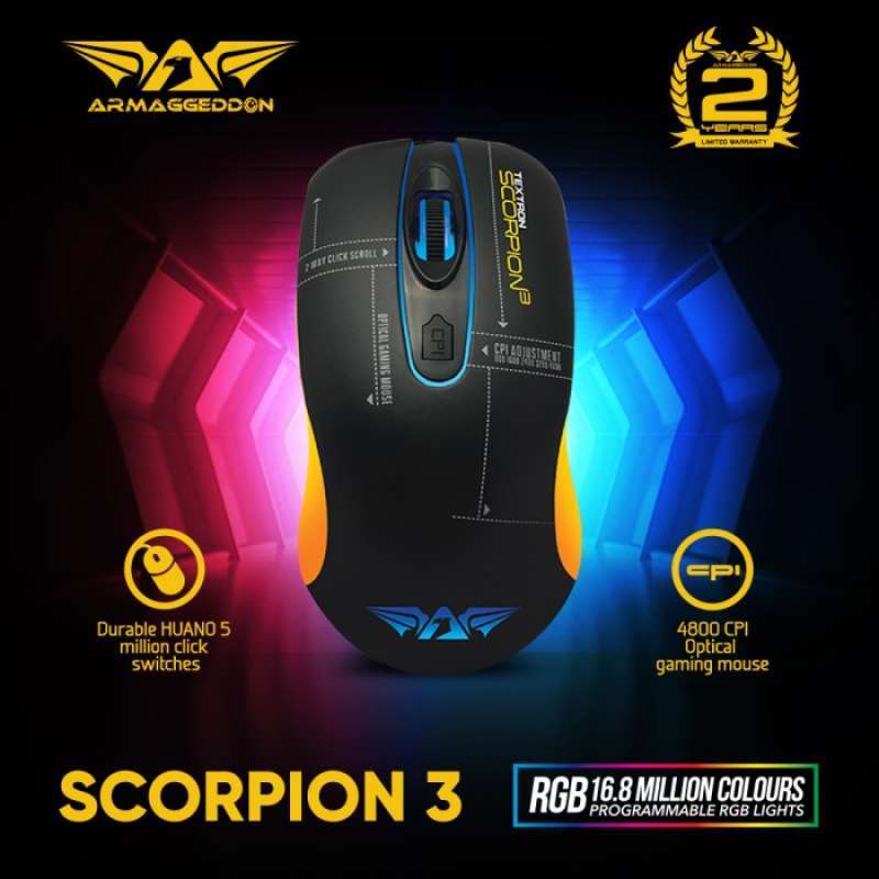 Promo Free Ongkir Mouse Gaming Scorpion 3 + Keyboard Gaming Mechanical ...