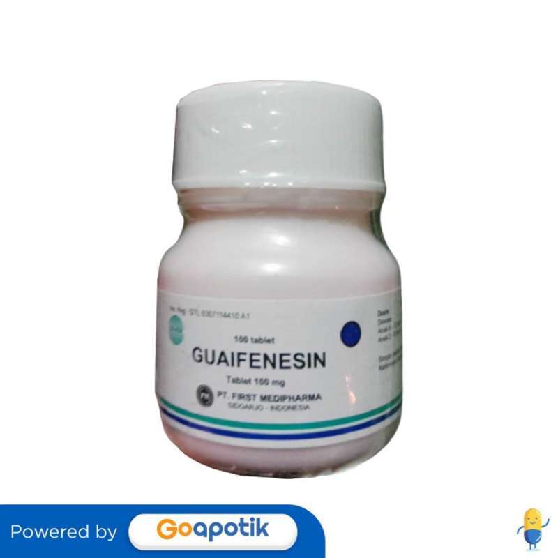 Jual GUAIFENESIN FIRST MEDIPHARMA 100 MG BOTOL 100 TABLET di Seller ...