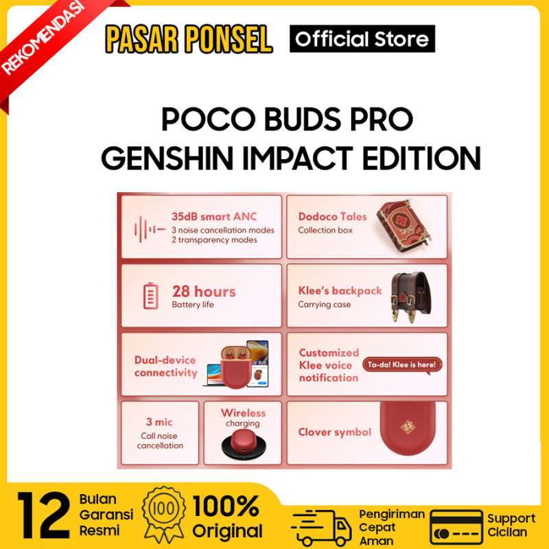 Jual POCO BUDS PRO GENSHIN IMPACT EDITION GARANSI RESMI di Seller Pasar ...
