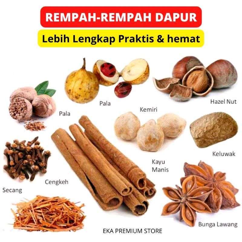 Promo Serbuk Rempah Rempah Bumbu Dapur Masak 50 Gram Bubuk Lengkap ...