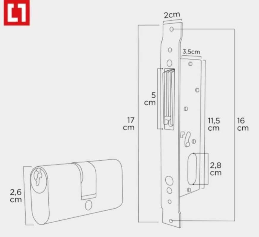 Jual Body Kunci Pintu Sliding / Geser Kait Swing Alunium Full Set 5123c ...