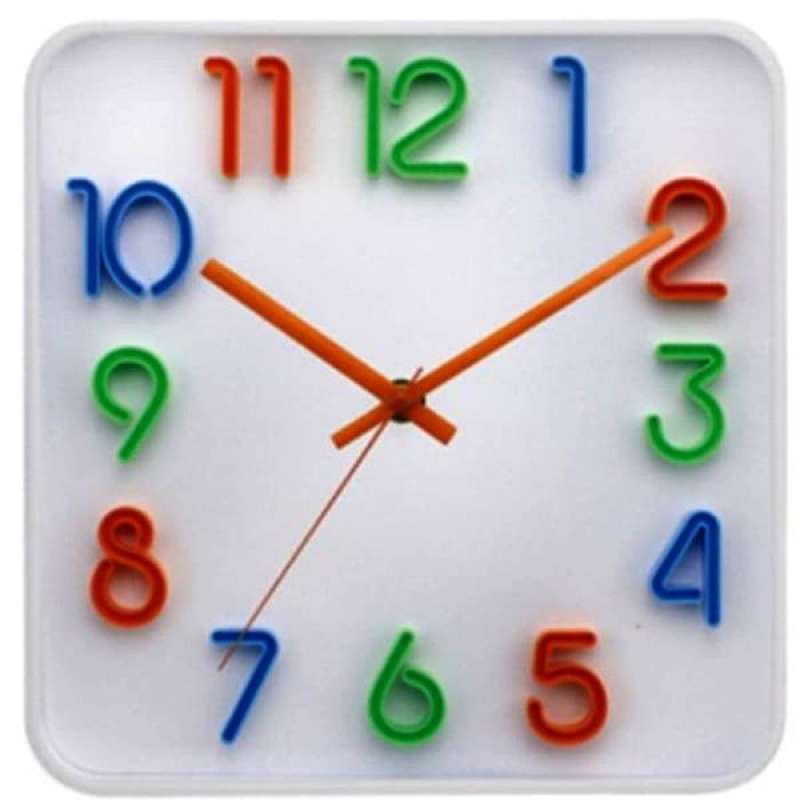 Jual Jam Dinding Meridient Kotak 9931 Angka Timbul Diameter 25 Cm Di Seller Mairajaya Abadi