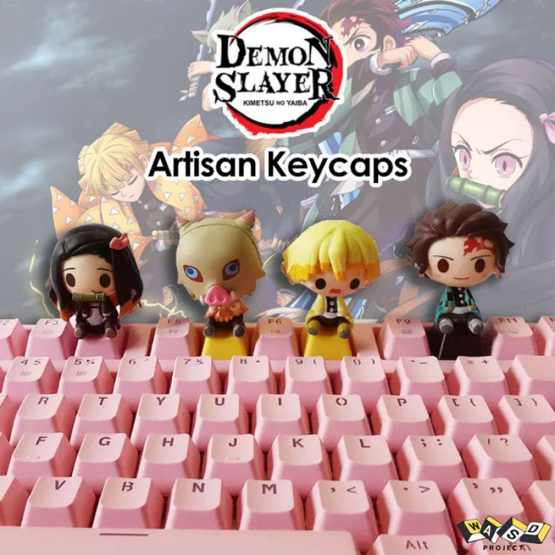 Promo Demon Slayer Artisan Keycaps | 3D Printed | R4 Key Height Diskon ...