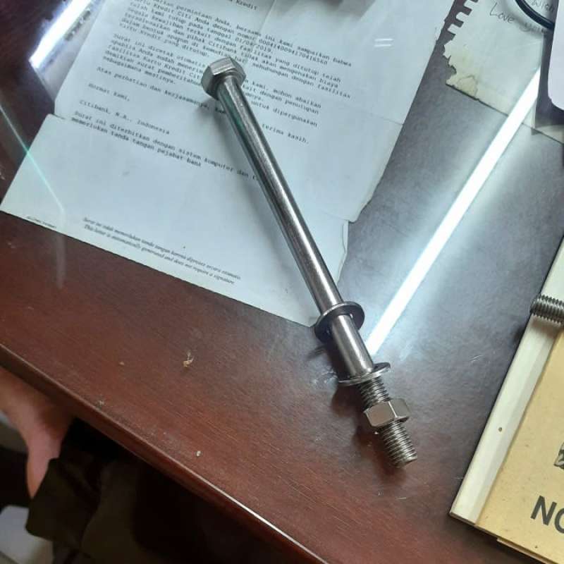 Promo Jual baut stainless 304 m10 x 200 baut kunci 17 panjang 10x200 ...