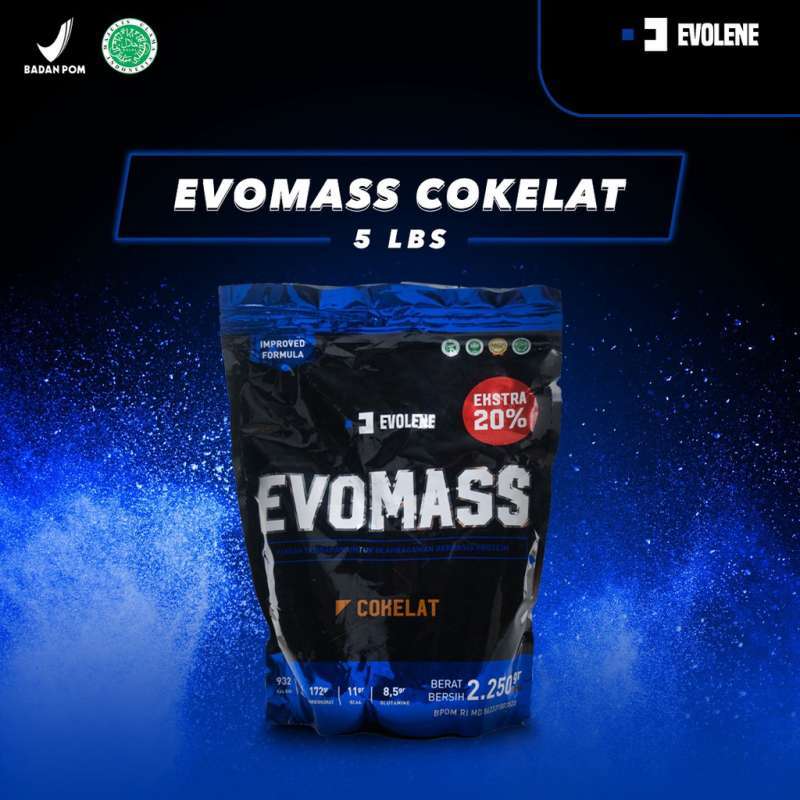 Jual Evomass Coklat 5 Lbs 2.25 Kg Evolene - Suplemen Fitness - Suplemen ...