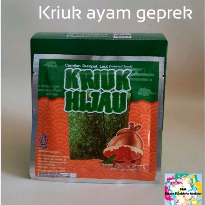 Jual Kriuk Hijau rumput laut per box di Seller Sukses Sejahtera Makmur ...