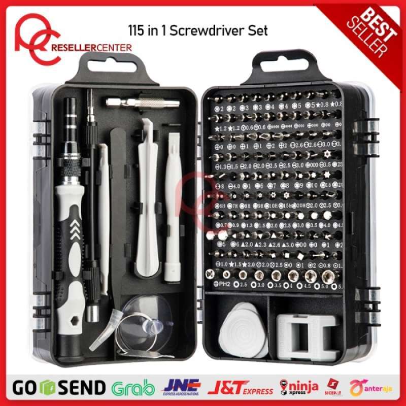 Promo 115 in 1 Screwdriver Set Reparasi Smartphone Laptop Mini / Set Obeng Diskon 50% di Seller ...