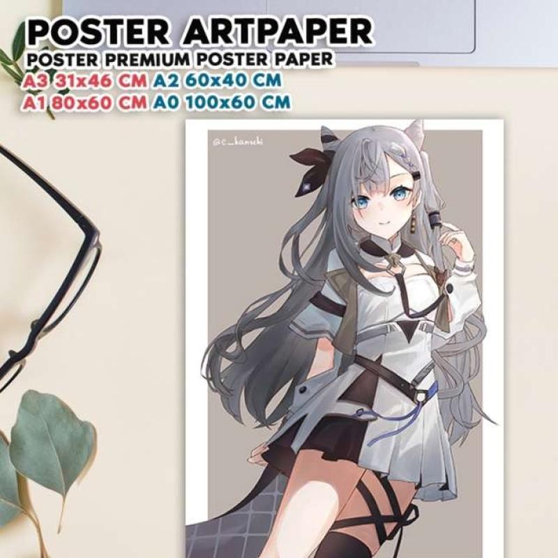 Promo Poster Vestia Zeta Hiasan Dinding Tema Anime Vtuber Virtual ...