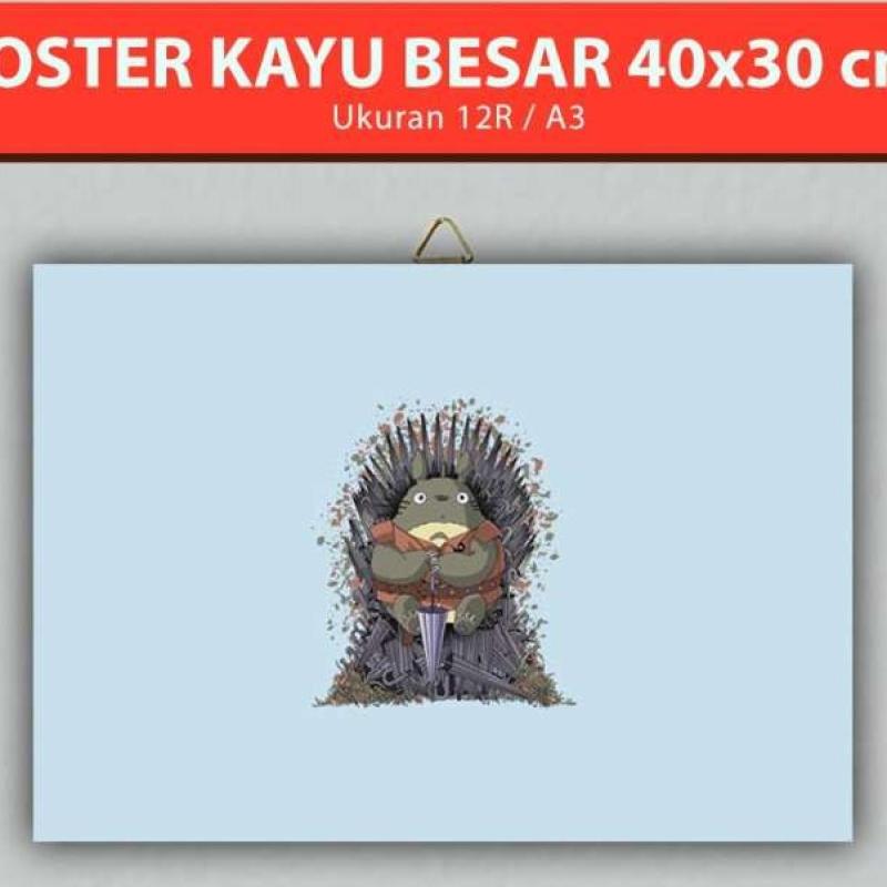 Jual Poster Kayu Besar My Neighbor Totoro Studio Ghibli Mei Yasuko ...