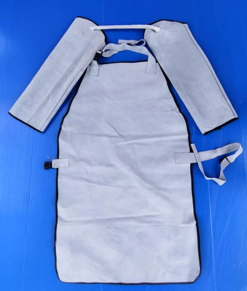 Promo Apron Las Dada Kulit Sapi Asli Tebal Full Set Dengan Pelindung ...