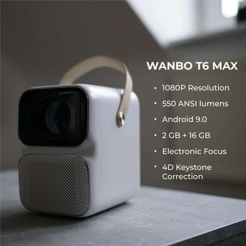 Jual Wanbo T6 Max Smart Home Projector Android Support 4k Proyektor ...