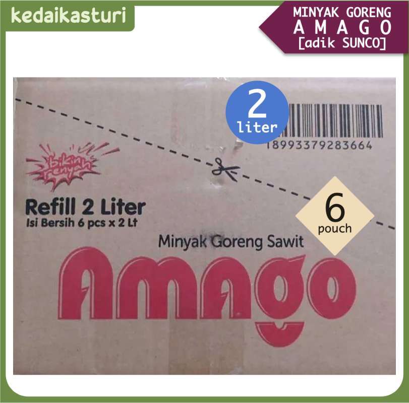 Promo Amago 2 Liter Minyak Goreng Sunco [1 Karton X 6 Pouch] Diskon 15% Di Seller Toko Batak ...