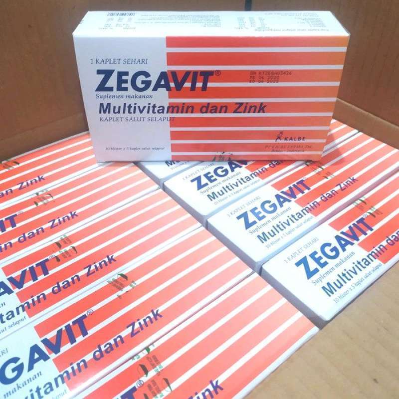 Jual ZEGAVIT MULTIVITAMIN dan ZINC Isi 50 Tablet di Seller CV Apotik ...