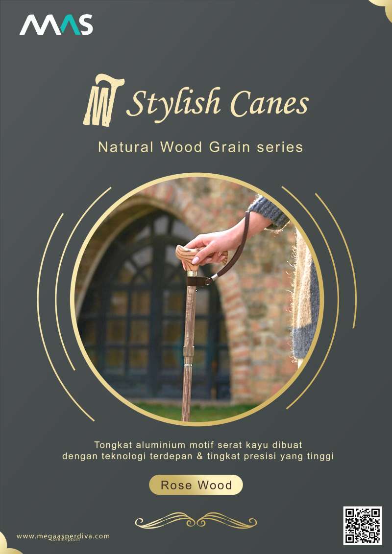 Jual Stylish Canes – Natural Wood Grain Series - Tongkat Non Lipat ...