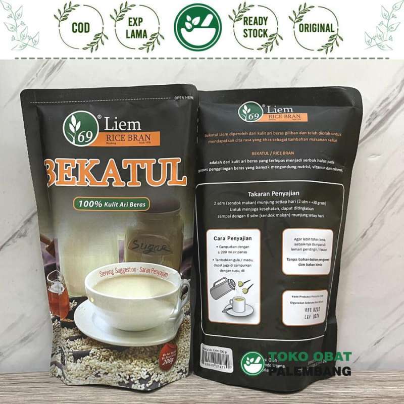 Jual BEKATUL DR LIEM RICE BRAN 69 100% KULIT ARI BERAS 200G BEKATUL ...